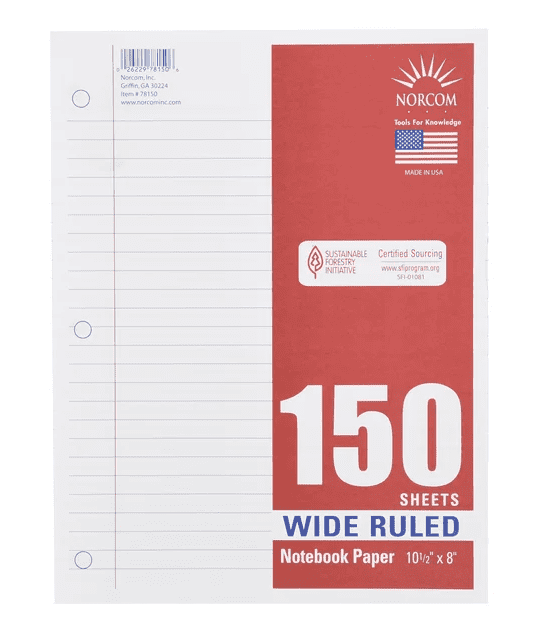 Notebook Paper in Paper - Walmart.com