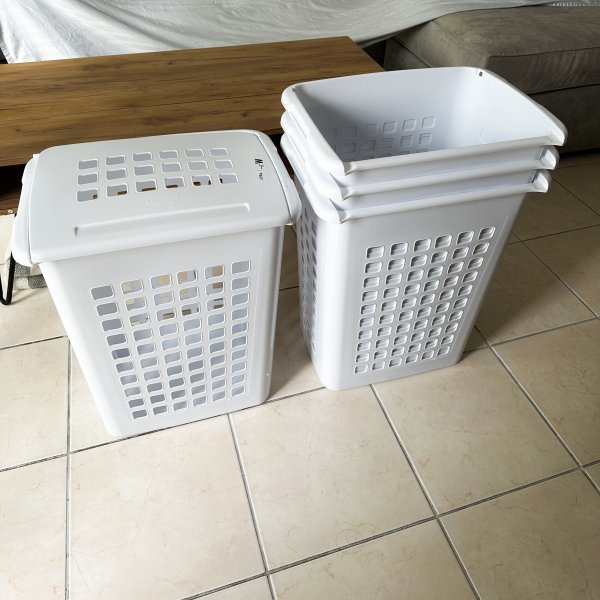 DOKEHOM 90L Large Laundry Basket, Collapsible Laundry Bag, Foldable ...
