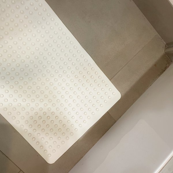 Mainstays Performance Polyester Bath Rug, Blue Linen, 19.5" x 34 ...