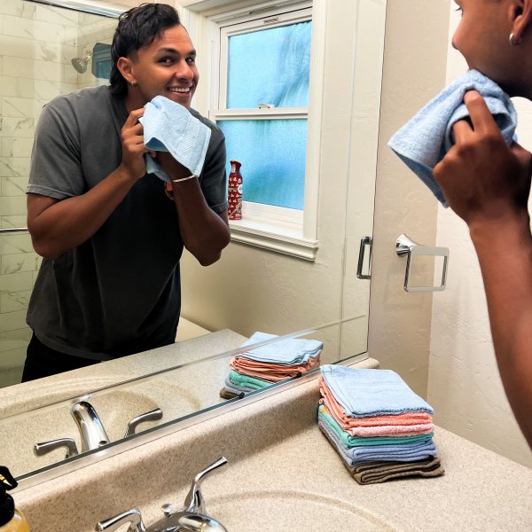 Coolnut Retro Map Pattern Wash Cloth Set of 2, 12 x 12 Inch Cotton Baby ...