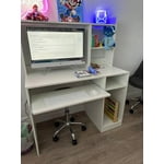 Gymax Home Office Computer Desk with Storage Shelves and Built-in ...