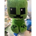 "Minecraft Cute Creeper Plushie, Soft Stuffed Toy, Green, 10"" Tall ...
