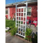 Dura-Trel Cambridge Large 6-ft. Vinyl Arch Trellis for Backyard, Patio ...