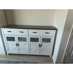 Homfa Farmhouse Dining Furniture, Kitchen Buffet Cabinet with ...