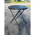 Mainstays 24 inch Round Folding Bistro Table, White - Walmart.com