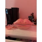 Cute Lip-Shaped Corded Landline Phone, Retro Pink Wired Phone for Home ...