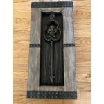 DecMode Rustic Wood 3D Skeleton Keys Framed Wall Décor with Natural ...