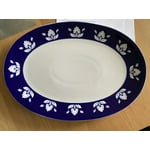 Sofia Home Large Oval Indigo Stoneware Serve Tray by Sofia Vergara ...