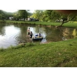 Intex Inflatable Explorer Pro 400 Four-Person Boat with Oars and Pump ...