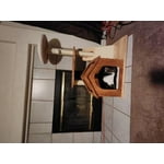 Kitty City Triple Perch Wooden Cat Tower with Toys - Walmart.com