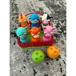 Battat Barnyard Bowling Set with 6 Farm Animal Pins 2 Balls, Toddler ...