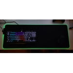 onn Gaming Desk Pad with LED RGB Lighting, Black 32", Rubber Anti-Slip ...