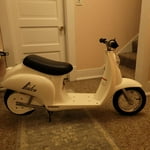 Razor Pocket Mod Euro 24V 250W Electric Motor Scooter, White & Blue (2 ...