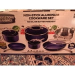 Granite Stone Classic Blue Non-Stick Diamond-Coated 15 Piece Kitchen ...