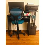 Sauder Beginnings Computer Desk with Keyboard Tray & Storage, Cinnamon ...