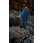 Joyspun Women’s Ultra Short Faux Suede Platform Clog Slippers - Walmart.com