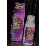 Allegra Children's Non-Drowsy Allergy Relief, Grape & Berry Flavoured ...
