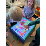 Battat Shine Bright Plastic Lightbox 60 Shapes 3 Transparency Sheets ...