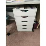 Simply Tidy's White Modular Mobile Chest- Rolling Cabinet with Drawers ...