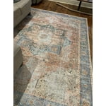 Mark&Day Washable Area Rugs, 2x16 Nora Traditional Brown Tan Ivory ...