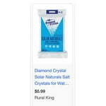 Cargill Diamond Crystal Solar Salt Crystals, 99.6% Pure, 50 lb Bag ...
