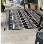 Yamaziot 6' Large Round Outdoor Rug, Polypropylene Reversible Mat for ...