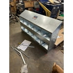 Brower Outdoor Poultry Coop, Galvanized Steel 10-Hole Metal House for ...