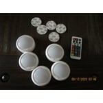 Great Value 5-Pack Color Changing LED Puck Lights with Remote and ...