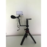 Digipower Super Star Essential Vlogging Kit, with LED Light, Microphone ...