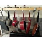 Cooks Standard Kitchen Cookware Hangers, Heavy Duty 4-Pack Pot & Pan ...