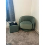 RoyalCraft Swivel Barrel Chair, 360 Degre Swivel Accent Chair, Modern ...