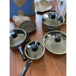Tramontina 9-Piece Non-Stick Kitchen Cookware Set, Pots with Lids ...
