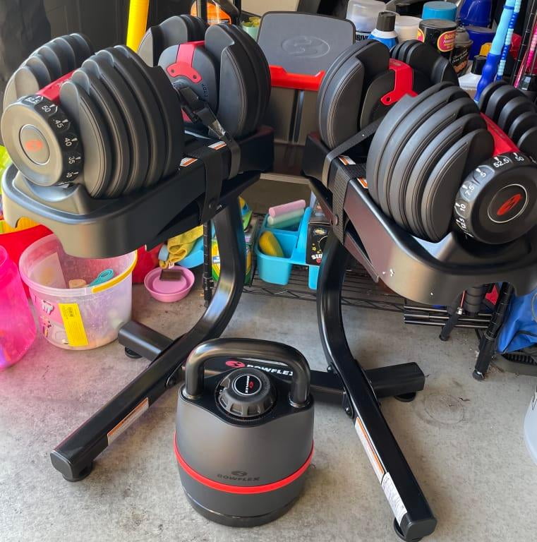 Bowflex 552 dumbbells with stand store