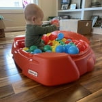 Simplay3 Coastal Crab Red Outdoor Sandbox with Cover for Kids - Walmart.com