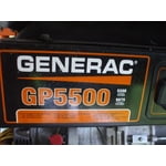 Generac 5939 - 5500-Watt Gasoline Powered Portable Generator, 49 State ...