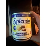 Splenda Reduced Calorie Sweetened Condensed Milk, No Sugar Added, 14 Oz ...