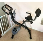 Ativafit Indoor Cycling Bike Folding Magnetic Upright Bike Stationary ...