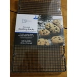 Mainstays Nonstick Carbon Steel Cooling Rack, 10" x 16", Black, Set of ...