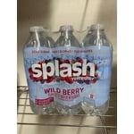 Splash Wild Berry Flavored Water 16.9 fl oz 6-pack, Refreshing ...
