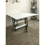 "Sew Ready Foldable & Expandable Craft Table, Mobile Fabric Cutting ...