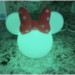 Free Shipping! Disney Minnie Mouse Color Changing LED Tabletop Lamp ...