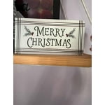 Holiday Time White Merry Christmas Box Sign - 6 x 1 x 3 Inch - Walmart.com