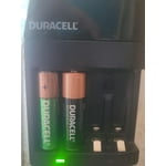 Duracell Rechargeable Value Charger, 6AA and 2 AAA NiMH Batteries, LED ...