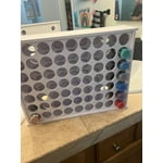 Jetcloudlive Craft Paint Storage Organizer 63 Holes Wall-mounted PVC ...