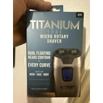 Titanium Edge Micro Rotary Shaver – Men’s Electric Razor for Face, Neck ...
