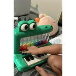 Battat Croco Pop Piano Toy Keyboard with Songs Sounds Lights, Baby and ...