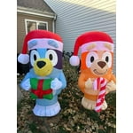 Airblown Inflatables Bluey Holiday Blow Up Xmas Decorations for Home ...