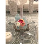 Balsa Circle 14x9 Inch Gold Mirrored Metal Geometric Decorative Serving ...