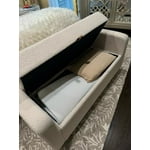 Better Homes & Gardens Springwood Storage Bench, Cream - Walmart.com