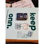 Onn+ 256 GB MicroSDXC U3 V30 Memory Card with Adapter for 4K HD Video ...